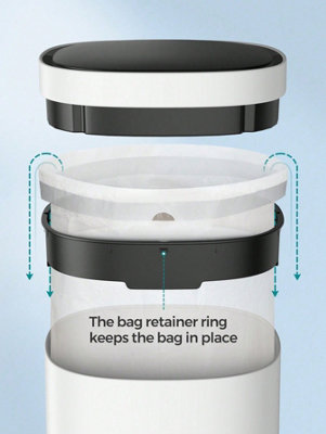 Motion Sensor Kitchen Bin 50L, Automatic Rubbish Bin, Trash Bin, Multi ...