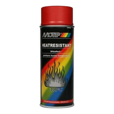 Motip Heat Resistant Paint Red 400ml | DIY at B&Q