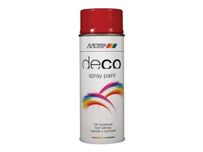 MOTIP High Gloss Finish RAL 3000 Flame Red 400ml for Vibrant Projects