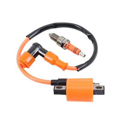 Motorcycle Ignition Coil with Spark Plug D8TC Replacement for 4 Stroke ...