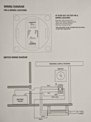 Motorhome Slide Out Electric Step (12V RV Caravan Campervan Powered ...