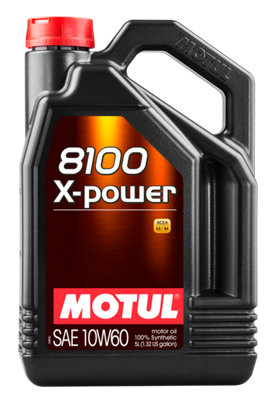 Motul 8100 X-POWER 10W60 5L Auto Engine Lubricant Engine Oil 10W-60 Synthetic