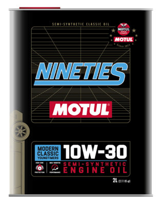 Motul CLASSIC NINETIES Oil Lubricant 10W-30 2 Liter Auto 10W30 Semi ...