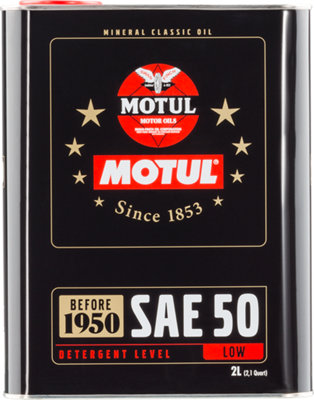 Motul CLASSIC SAE 50 2 Liter Auto Engine Lubricant Engine Oil Mineral ...