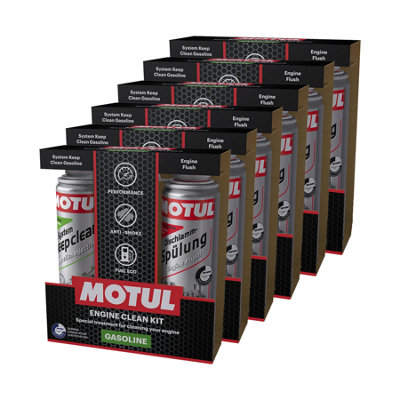 MOTUL Engine Clean Kit Gasoline Petrol Engine Flush & System Cleaner ...