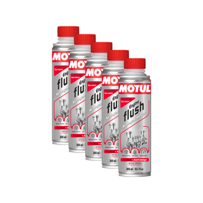 Motul Engine Flush For Petrol & Diesel Engine Cleaner Additive 5x300ml