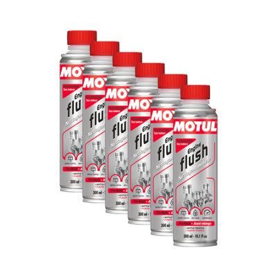 Motul Engine Flush For Petrol & Diesel Engine Cleaner Additive 6x300ml