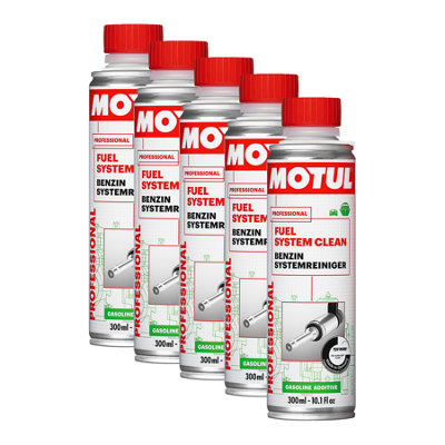 Motul Fuel System Cleaner Petrol Engine Additive Injector Clean 5x300ml