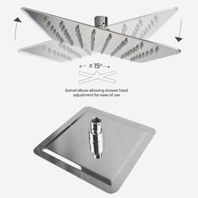 Moulin Thermostatic Control Waterfall Wall Mounted Shower