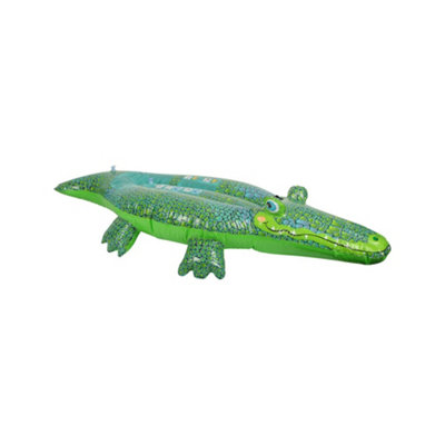 Mountain Warehouse Crocodile Pool Float Green (One Size) | DIY at B&Q