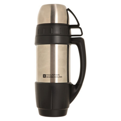 Mountain Warehouse Double-Walled Flask & Cup Set Silver (One Size)