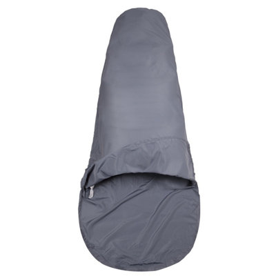 Mountain Warehouse Polycotton Mummy Sleeping Bag Liner Grey (One Size)