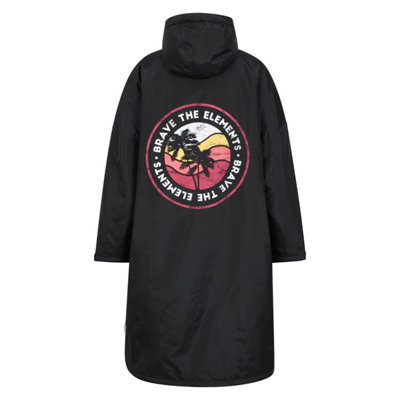 Mountain Warehouse Womens/Ladies Tidal Waterproof Changing Robe Black (XL)