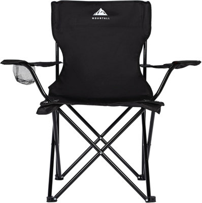 MOUNTALL Camping Quick Folding Chair with Carrying Bag Arm Rest Drink ...