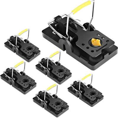 Mouse Trap, Reusable and Easy to Use Snap Traps, 6 Pack