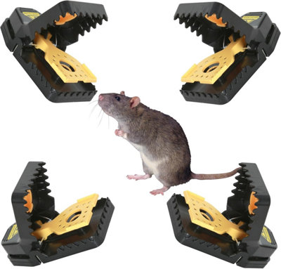 Mouse Traps Reusable Heavy Duty Mouse Traps - 4 Pack Outdoor Rodent ...