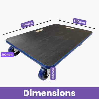 Move-It Large Heavy-Duty Dolly Trolley, 450kg Load Capacity for Moving ...