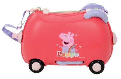 MoVe Peppa Pig Rollacase Wheeled Ride On Suitcase | DIY at B&Q