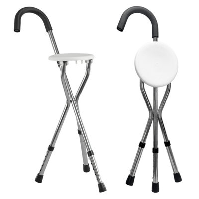 MP Essentials Lightweight Portable Folding Walking Stick with Chair ...