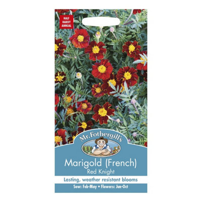 Mr. Fothergills Marigold (French) Red Knight Seeds
