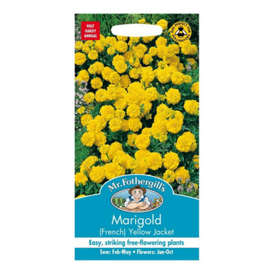 Mr. Fothergills Marigold (French) Yellow Jacket Seeds