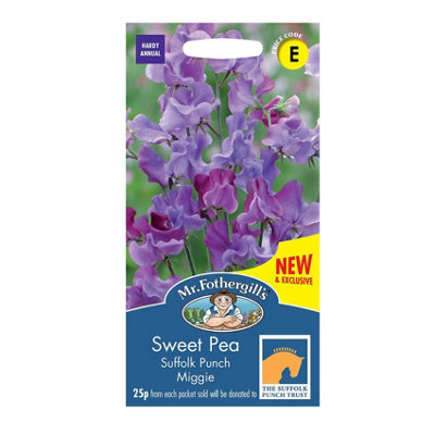 Mr. Fothergills Sweet Pea Suffolk Punch Miggie Seeds