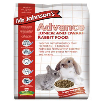Mr Johnson's Advance Junior & Dwarf Rabbit 1.5kg (Pack of 4)