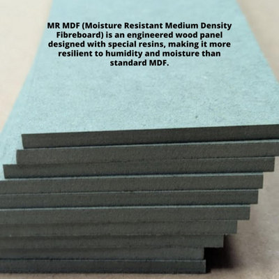 MR MDF Moisture Resistant Board,(10x100)cm² High-Density Moisture Resistant MDF Sheets Bathrooms ...