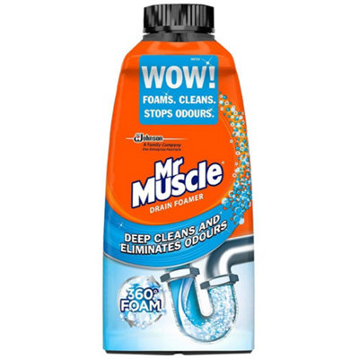 Mr Muscle drain foamer deep cleans and eliminates odours 500ml x 1