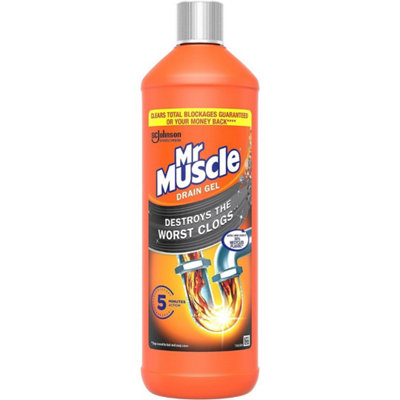 Mr Muscle Drain Unblocker, Drain Cleaner Power Gel, 1 Litre
