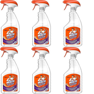 Mr Muscle Platinum Shower Shine Spray 750 ml (Pack of 6) | DIY at B&Q