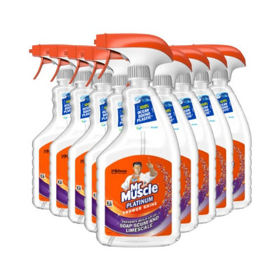 Mr Muscle Platinum Shower Shine Sprays 500ml - Pack of 10