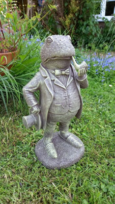 Mr Toad Garden Sculpture Decoration Ornament | DIY at B&Q