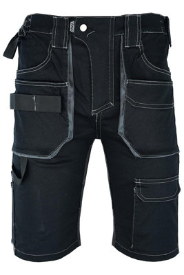 MS9 Mens Cargo Combat Slim Fit Stretch Spandex Work Working Short ...