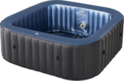 MSPA D-TE06 Tekapo 6 Person Portable Square Hot Tub Bubble Inflatable ...
