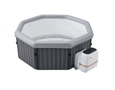 MSpa FRAME Tuscany 4-6 Person Octagon Bubble Spa, UVC+, without Ozone ...