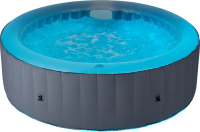 MSpa Lite Glow Inflatable Hot Tub Round 6 Bathers