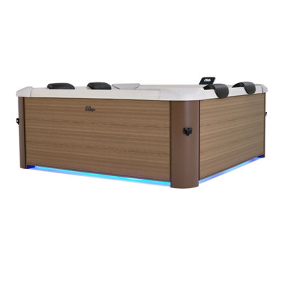 MSpa Oslo Amber 4-6 Person Portable Modular DIY Hot Tub WiFi Control ...