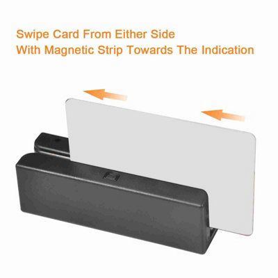 MSR580 Mini USB Magnetic Card Reader with 3 Tracks and HiCo Swiping ...