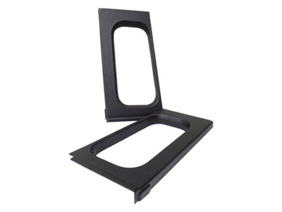 MUD Rear Quarter Trim Panels Black With Side Cut Out Fits Defender 90 ...