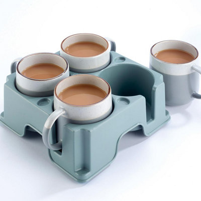 Muggi Mug Carrier Serving Tray - 100% Recycled Plastic Drink Holder ...