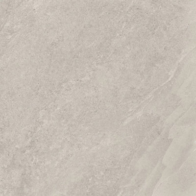 Muiz Plain Stone Effect Porcelain Tile 60 x 60cm / Grey