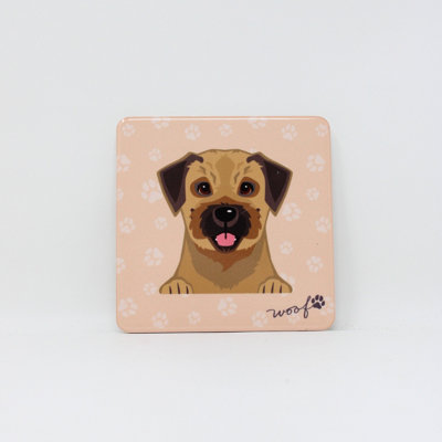 MULBERRY STUDIOS PET COASTER CERAMIC BORDER TERRIER