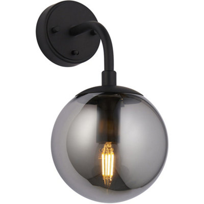 Multi Arm Ceiling Pendant & 2x Matching Wall Lights - Matt Black Frame ...