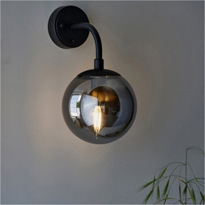 Multi Arm Ceiling Pendant & 2x Matching Wall Lights - Matt Black Frame ...