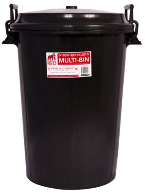 Multi Bin with Lid 100L / Black