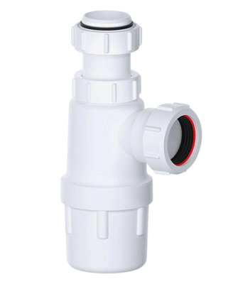 Multi-fit Telescopic Adjustable Bottle Trap - 40mm (1.1/2') Basin Waste ...