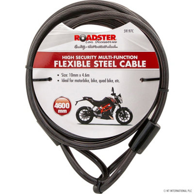 Multi-Functional Flexible Steel Cable Bike Lock Motorcycle Secure ...