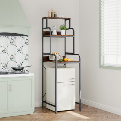 Multi-Functional Over Mini Fridge Stand with Storage