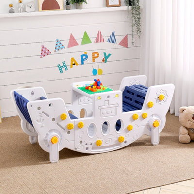 Multi in One Seesaw Slide Desk Kids Children Toddler Play Set | DIY at B&Q